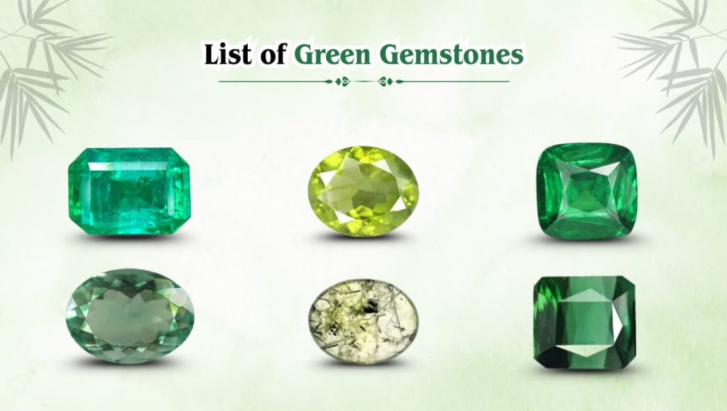 Green Gemstone Names: List of 13 Natural Green Gems - Pmkk Gems